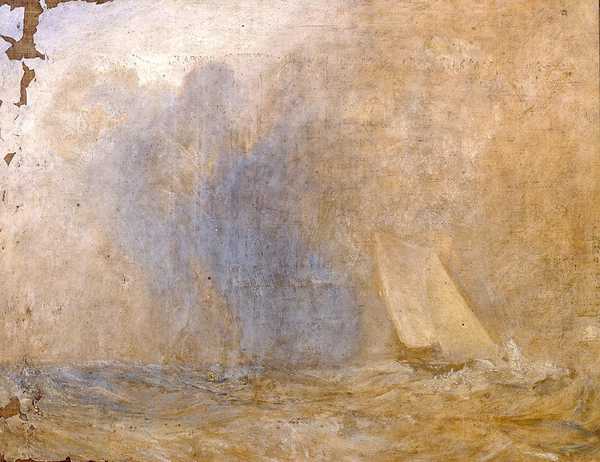 ‘Seascape with a Yacht (?)‘, Joseph Mallord William Turner, c.1825–30 ...