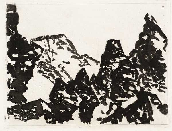 ‘Plate 2‘, Alexander Cozens, c.1785 | Tate