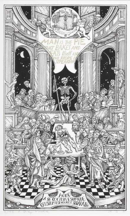 ‘Lanark (Book 2 Frontispiece)‘, Alasdair Gray, 1982 | Tate