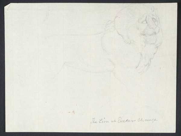 ‘The Lion at Exeter ‘Change‘, John Flaxman | Tate