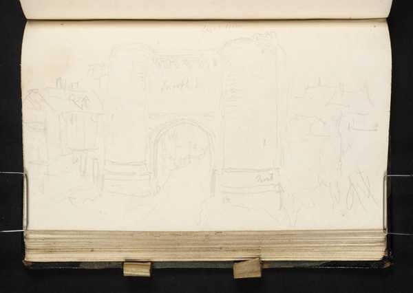 ‘The Land Gate, Rye‘, Joseph Mallord William Turner, c.1816–19 | Tate