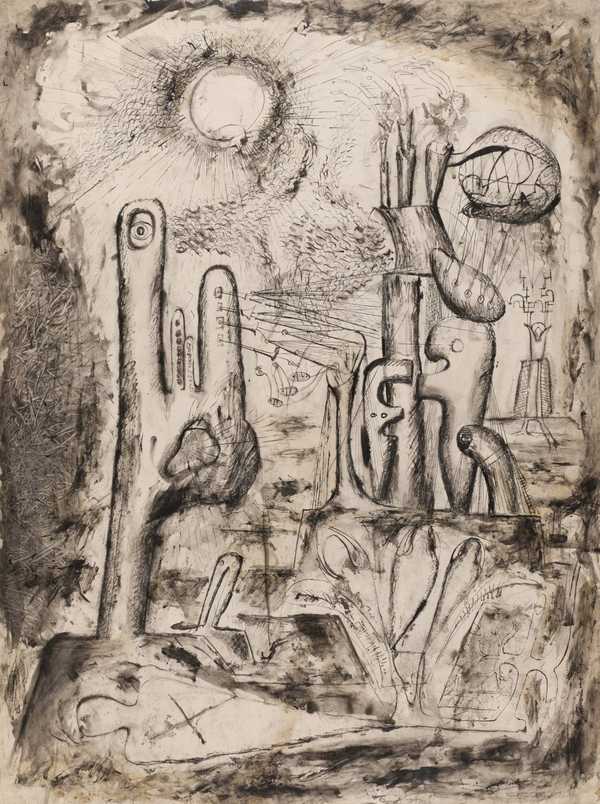 ‘Angel Images and Negative Spectres in Conflict‘, Cecil Collins, 1933 ...
