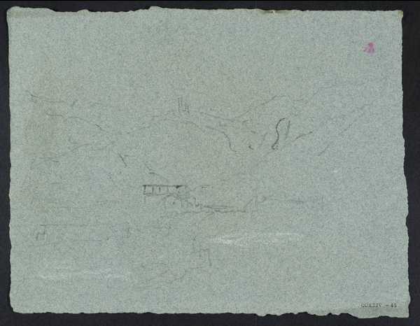 ‘Farmstead Surrounded by Hills‘, Joseph Mallord William Turner, c.1824 ...