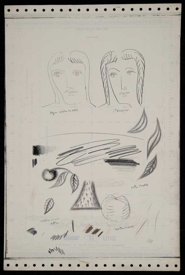 Lithographic experiment‘, Cecil Collins‘, Cecil Collins – Tate Archive ...