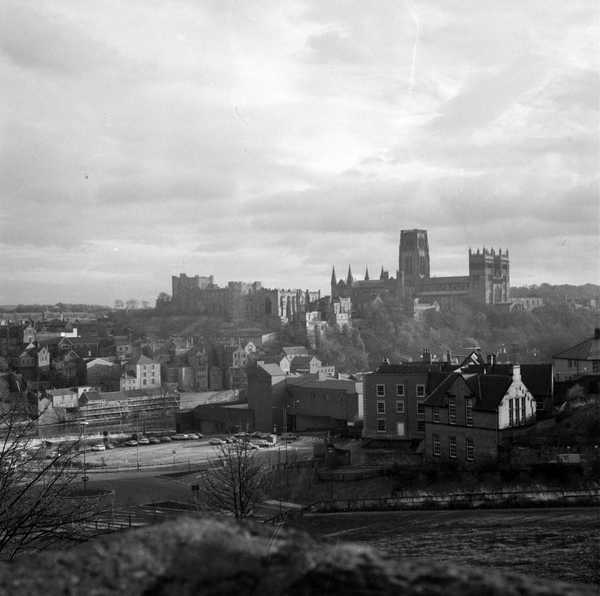 Photograph of a view of Durham viewed from below the station, County ...