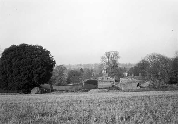 Photograph of ruined stables of a destroyed manor house in Wheatfield ...