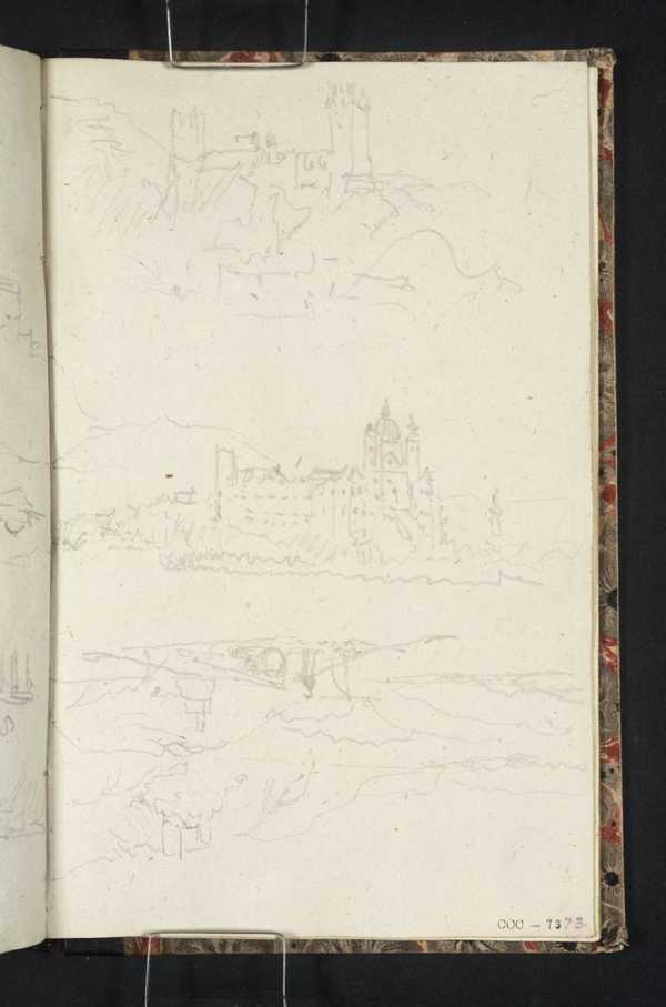 ‘Weitenegg Castle; Melk Abbey; View down the Danube to Schönbühel ...