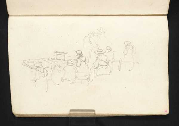 ‘Figures at Fairground Stalls or Tables‘, Joseph Mallord William Turner ...