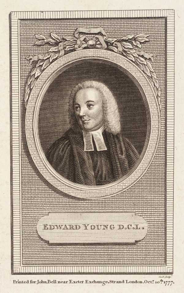‘Edward Young D.C.L.‘, Unknown artist, Britain, 1777 | Tate