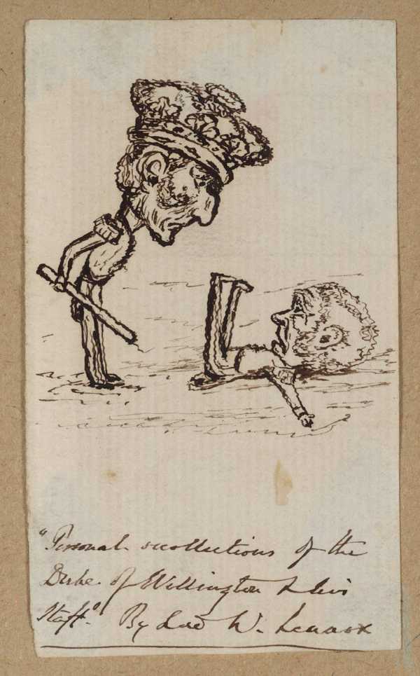 ‘Caricature of the Duke of Wellington‘, Lord William Pitt Lennox | Tate