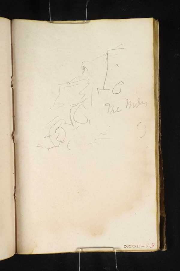 ‘A Sketch. ?The Mills [Turner]‘, Joseph Mallord William Turner, 1828 | Tate