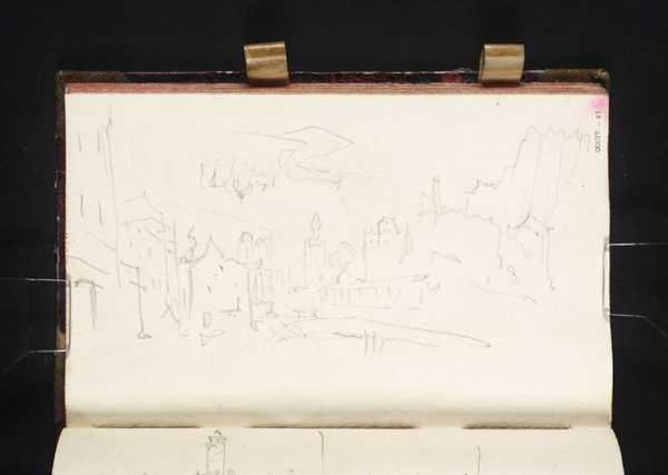 ‘A Town (?Elbogen)‘, Joseph Mallord William Turner, 1835 | Tate