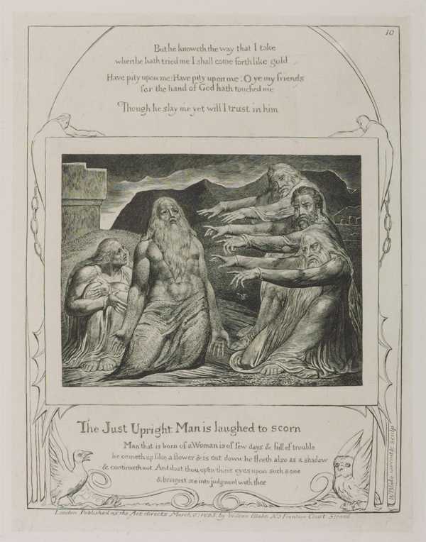 ‘Job Rebuked by his Friends‘, William Blake, 1825, reprinted 1874 | Tate