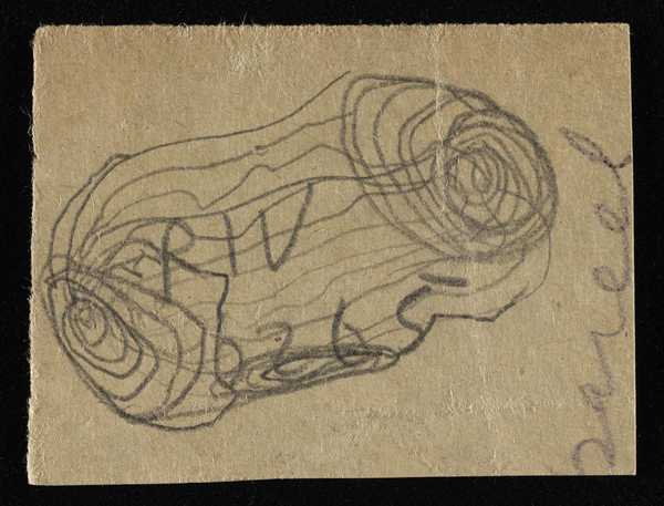 Small doodle on scrap paper‘, Ithell Colquhoun, [c.1971]‘, Ithell ...