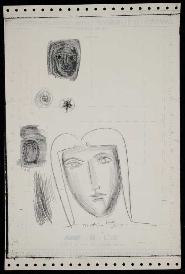 Lithographic experiment‘, Cecil Collins‘, Cecil Collins – Tate Archive ...