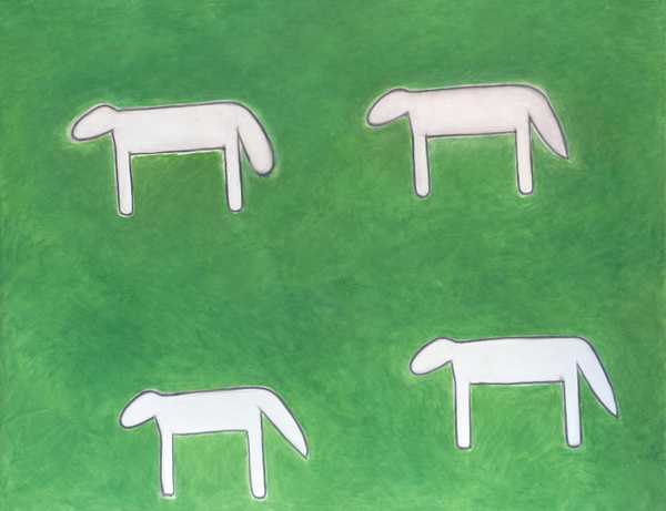 ‘Four Sheep‘, Peter Kinley, 1970 | Tate