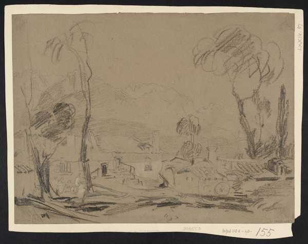 ‘Village with Peaked Alps‘, Joseph Mallord William Turner, 1802 | Tate