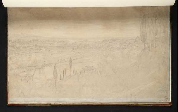 ‘View of Rome from the Villa Madama on Monte Mario‘, Joseph Mallord ...