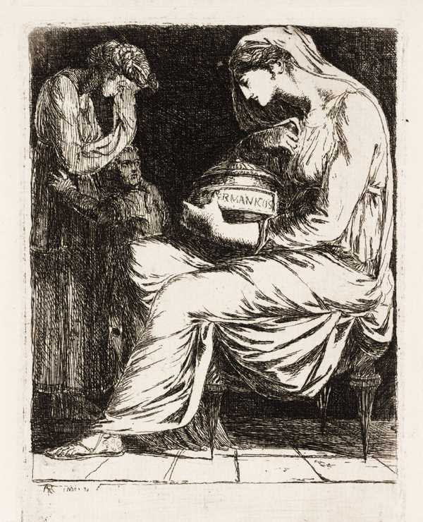 ‘Agrippina with the Ashes of Germanicus‘, Alexander Runciman, first ...