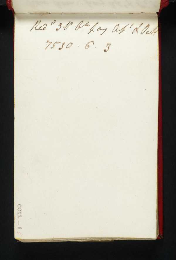 ‘Inscription by Turner: Financial Notes‘, Joseph Mallord William Turner ...