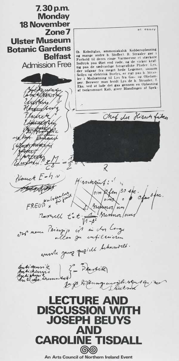 ‘Lecture and Discussion with Joseph Beuys and Caroline Tisdall‘, Joseph ...