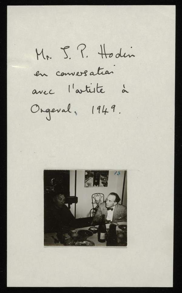 Photographs taken during J.P. Hodin’s meeting with Marc Chagall‘, Dr J ...