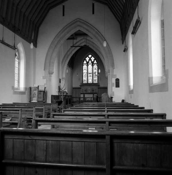 Photograph of the interior of St John the Evangelist’s Church in Milton ...