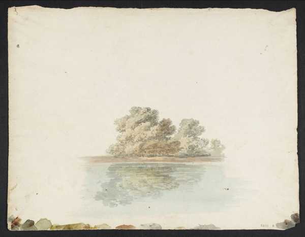 ‘Trees beside a River or Lake‘, Joseph Mallord William Turner, ?1795 | Tate
