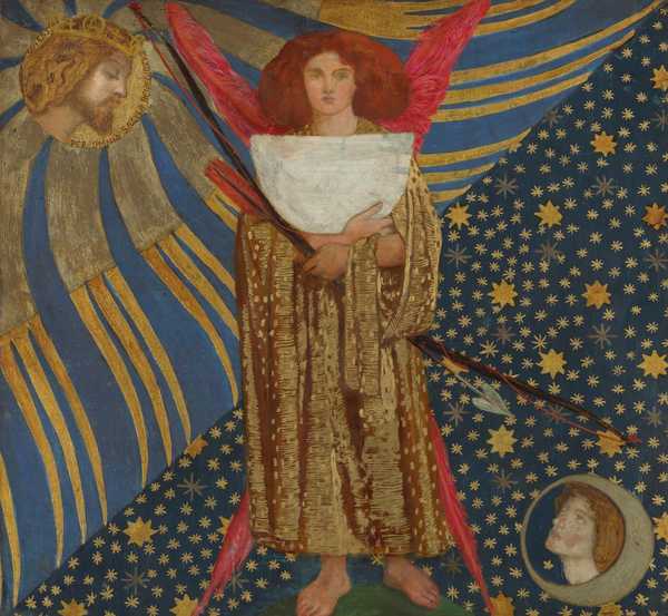 ‘Dantis Amor‘, Dante Gabriel Rossetti, 1860 | Tate