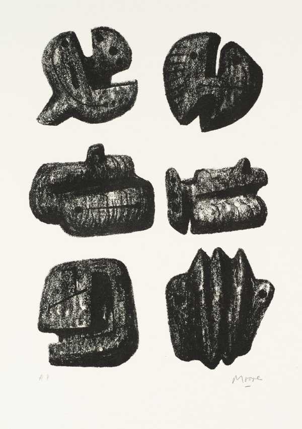 ‘Six Stones‘, Henry Moore OM, CH, 1973 | Tate