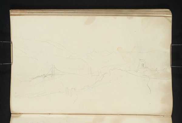 ‘Tweed Suspension Bridge, Melrose‘, Joseph Mallord William Turner, 1834 ...