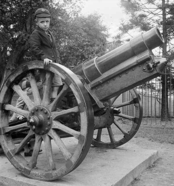 Photograph of boys with a field gun‘, Eileen Agar, 8 July 1947‘, Eileen ...