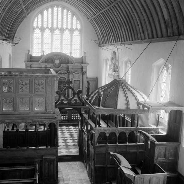 Photograph of the interior of Rycote Chapel in Rycote, Oxfordshire ...