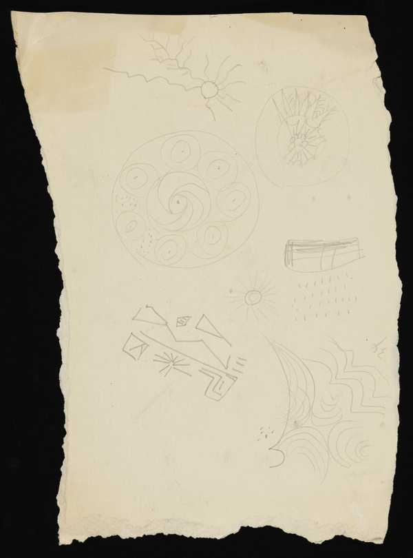 Drawing of symbols by Cecil Collins‘, Cecil Collins‘, Cecil Collins ...