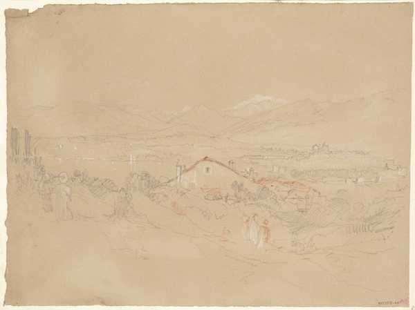 ‘Looking across Lake Geneva‘, Joseph Mallord William Turner, 1836 | Tate