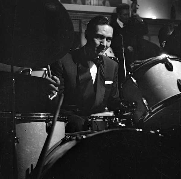 Photograph of Jack Parnell performing on drums‘, Nigel Henderson, [c ...