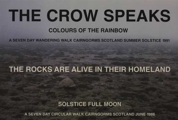‘The Crow Speaks‘, Hamish Fulton, 1986, 1991 | Tate