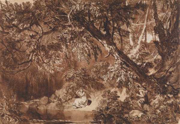 ‘Aesacus and Hesperie‘, Joseph Mallord William Turner, c.1817–18 | Tate