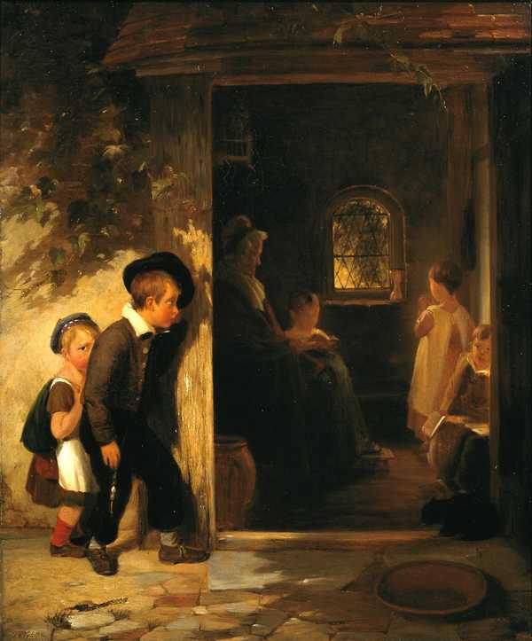 ‘Late at School‘, Thomas Webster, 1834, exhibited 1835 | Tate