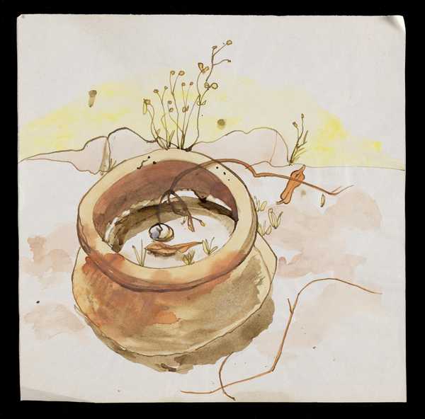 Watercolour showing a clay pot‘, Ithell Colquhoun, [c.1927–30]‘, Ithell ...