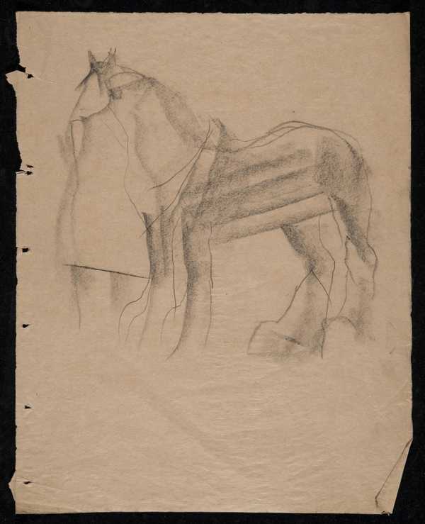 Sketch of a horse‘, Felicia Browne‘, Felicia Browne – Tate Archive | Tate