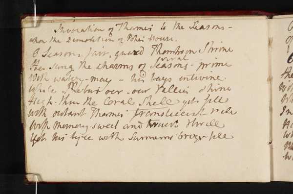 ‘Verses (Inscription by Turner)‘, Joseph Mallord William Turner, c.1808 ...