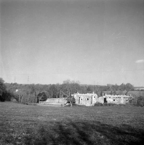 Photograph of Lamphey Bishop’s Palace ruins in Lamphey, Pembrokeshire ...