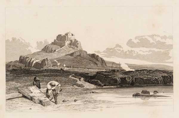 ‘Roque de Guet, Guernsey, engraved by J.C. Armytage‘, after Clarkson ...