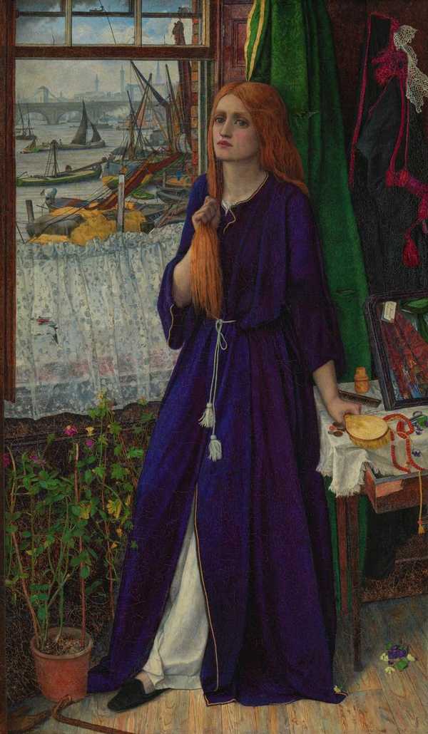 ‘Thoughts of the Past‘, John Roddam Spencer Stanhope, exhibited 1859 | Tate