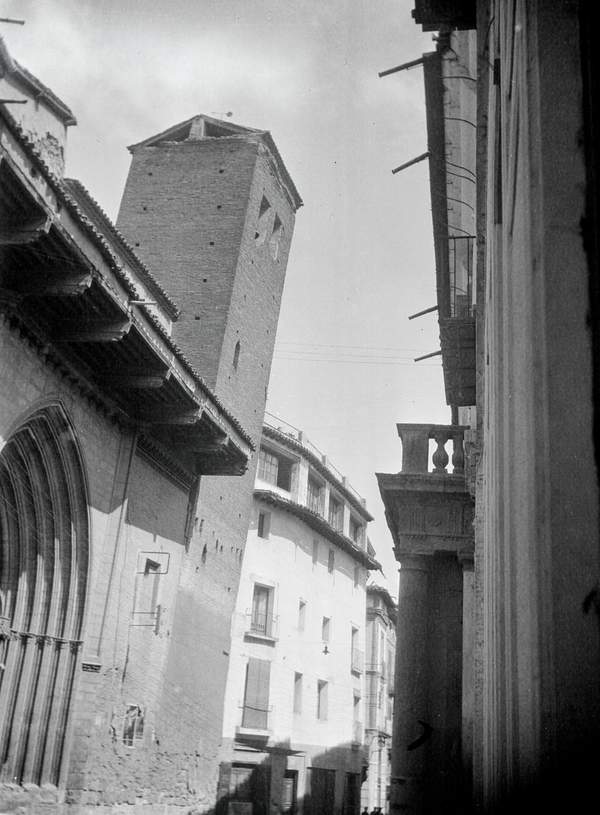 Black and white negative of buildings in Spain‘, Vanessa Bell, [1923]‘, Vanessa Bell, [1923 ...