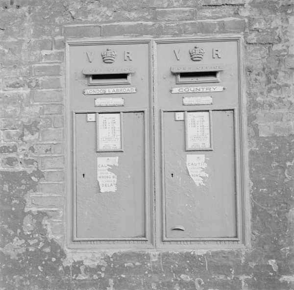 Photograph showing two post boxes‘, Nigel Henderson, [1949–54]‘, Nigel ...