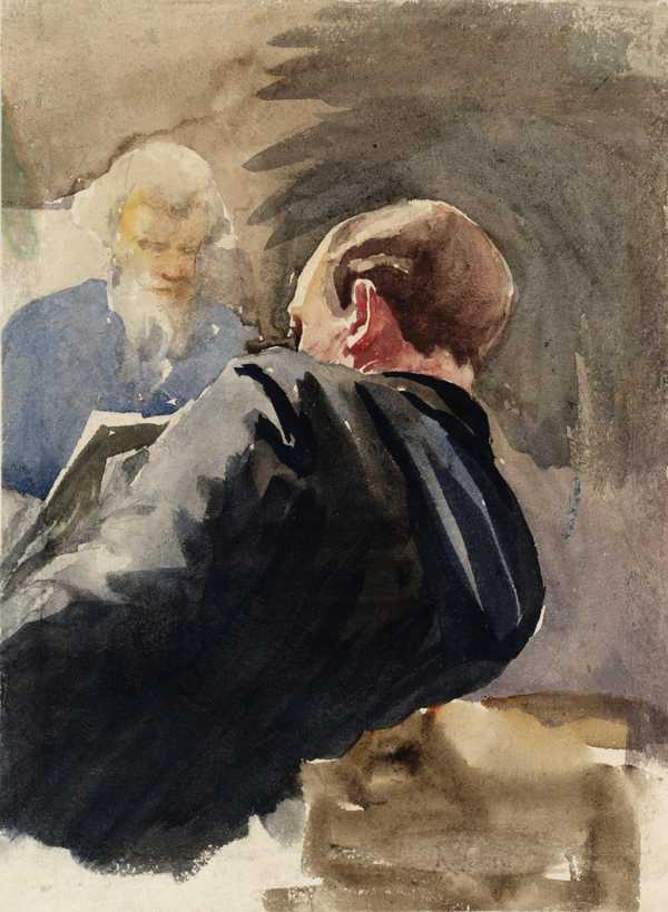 ‘The Drawing Master‘, Phil May, 1886 | Tate