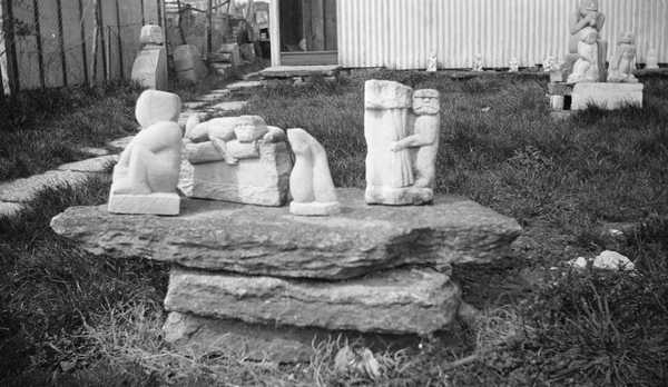 Black and white negative, nature sculptures at Worth Matravers‘, Paul ...
