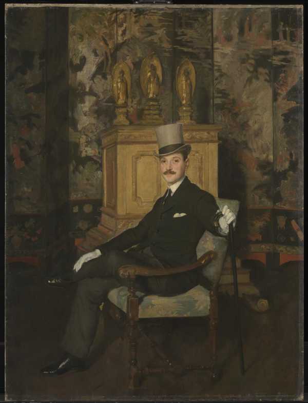 ‘The Jester (W. Somerset Maugham)‘, Sir Gerald Kelly, 1911 | Tate